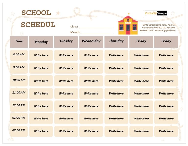 Study Schedule/Planner Templates - Editable & Printables