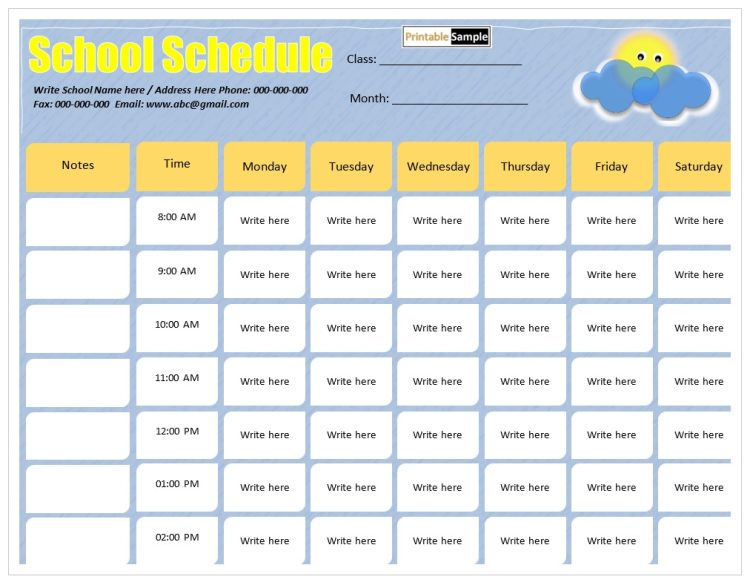 Study Schedule/Planner Templates - Editable & Printables