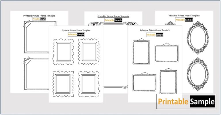 Printable Templates Archives - Printable Samples
