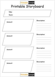 06 Free Printable Storyboard Templates - Printable Samples