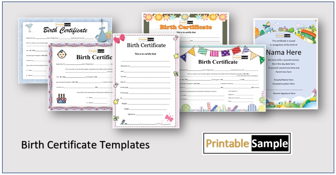 Birth Certificate Designs & Templates