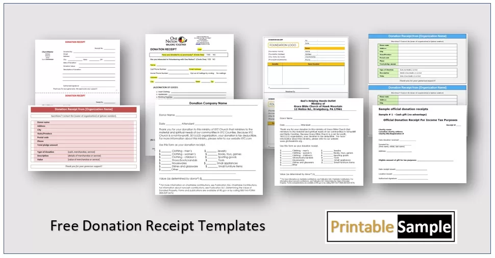Donation Contribution Receipt - 12 Free Templates & Samples